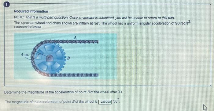 Solved Required information NOTE: This is a mult-part | Chegg.com