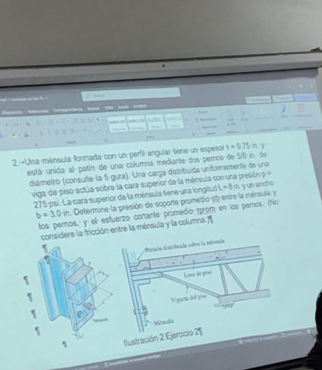 Una ménsula formada con un perfil angular tiene un | Chegg.com
