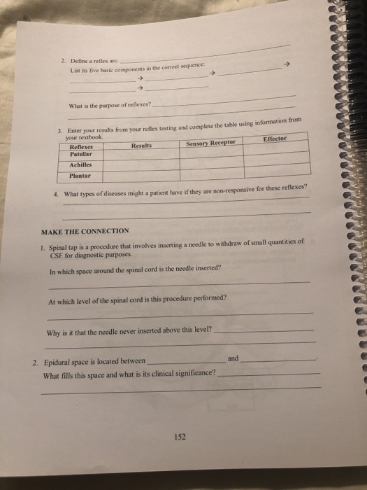 Solved 2. On the spinal cord model you 4 major plexuses next | Chegg.com