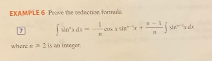 Solved 47. (a) Use the reduction formula in Example 6 to | Chegg.com