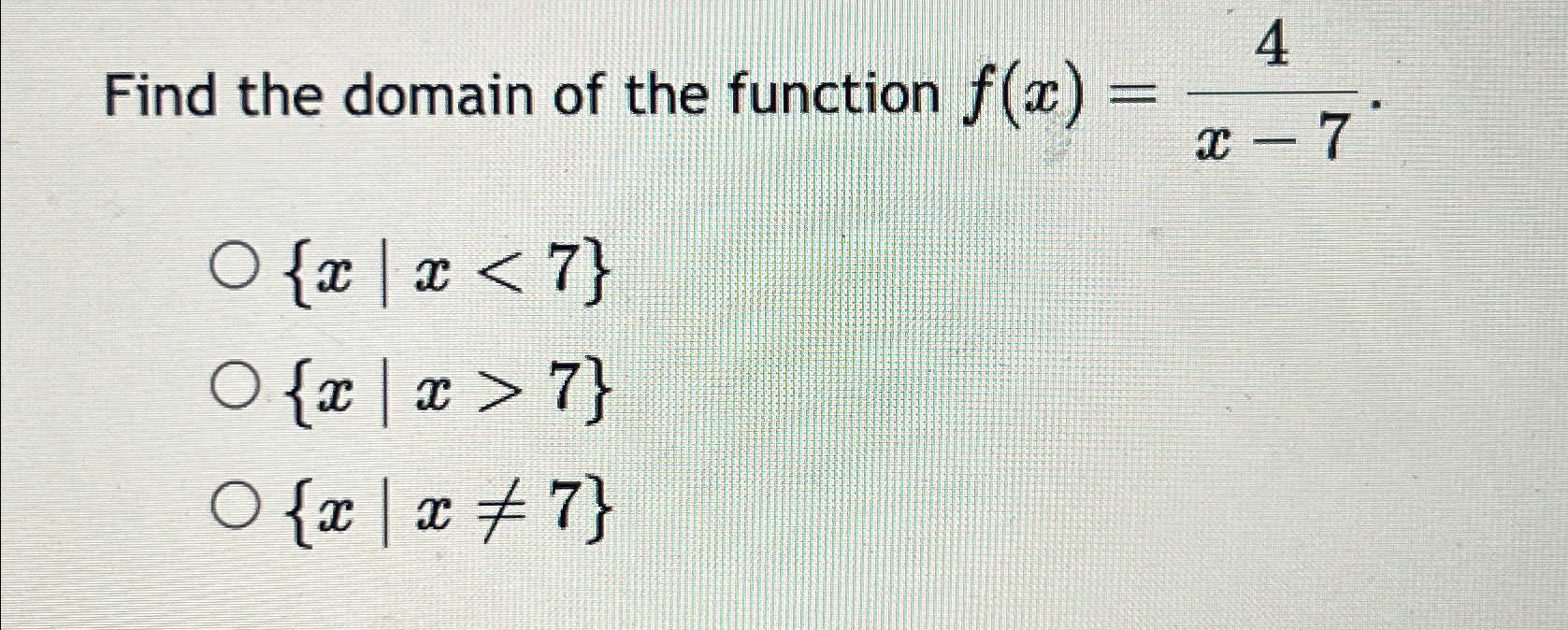 Solved Find the domain of the function | Chegg.com