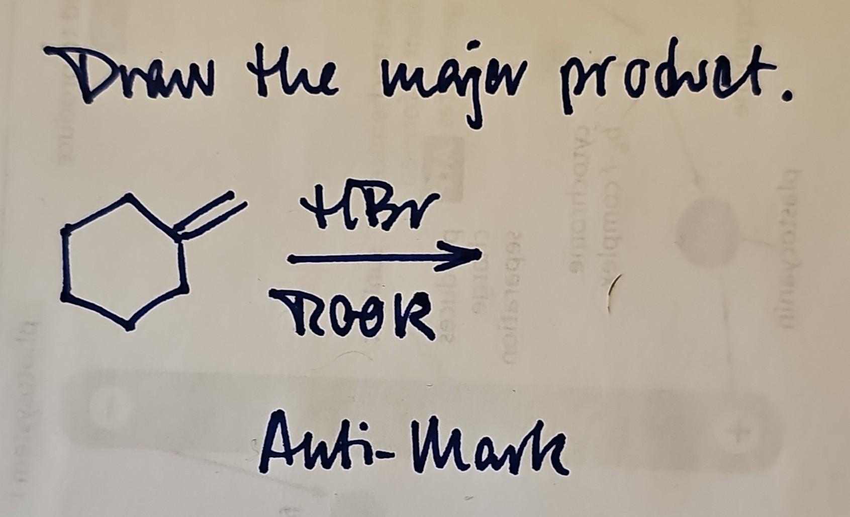 Solved Drew the majer product. Anti-Mark | Chegg.com