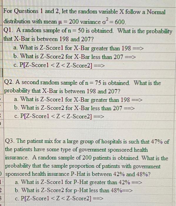 Solved For Questions 1 and 2 , let the random variable X | Chegg.com