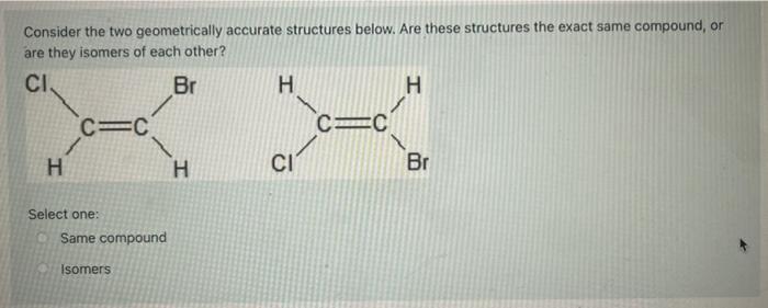 Solved Consider the two geometrically accurate structures | Chegg.com