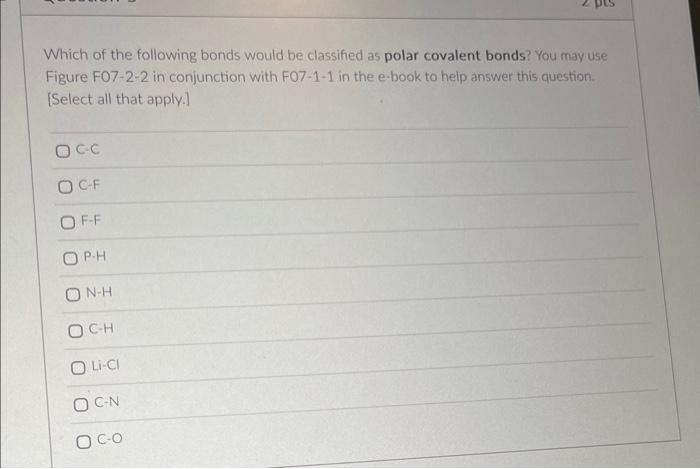 Solved Which of the following bonds would be classified as | Chegg.com