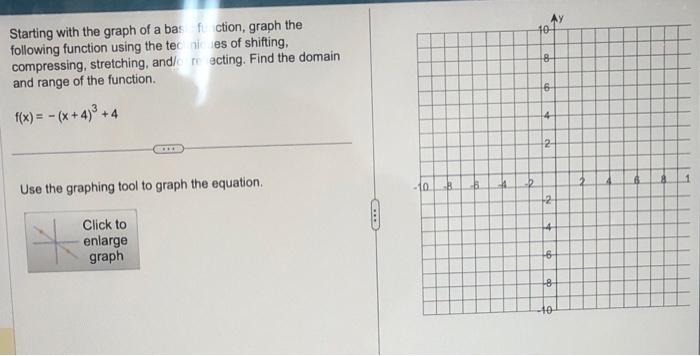 Solved Starting with the graph of a bas ff ction, graph the | Chegg.com