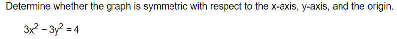 Solved Determine whether the graph is symmetric with respect | Chegg.com