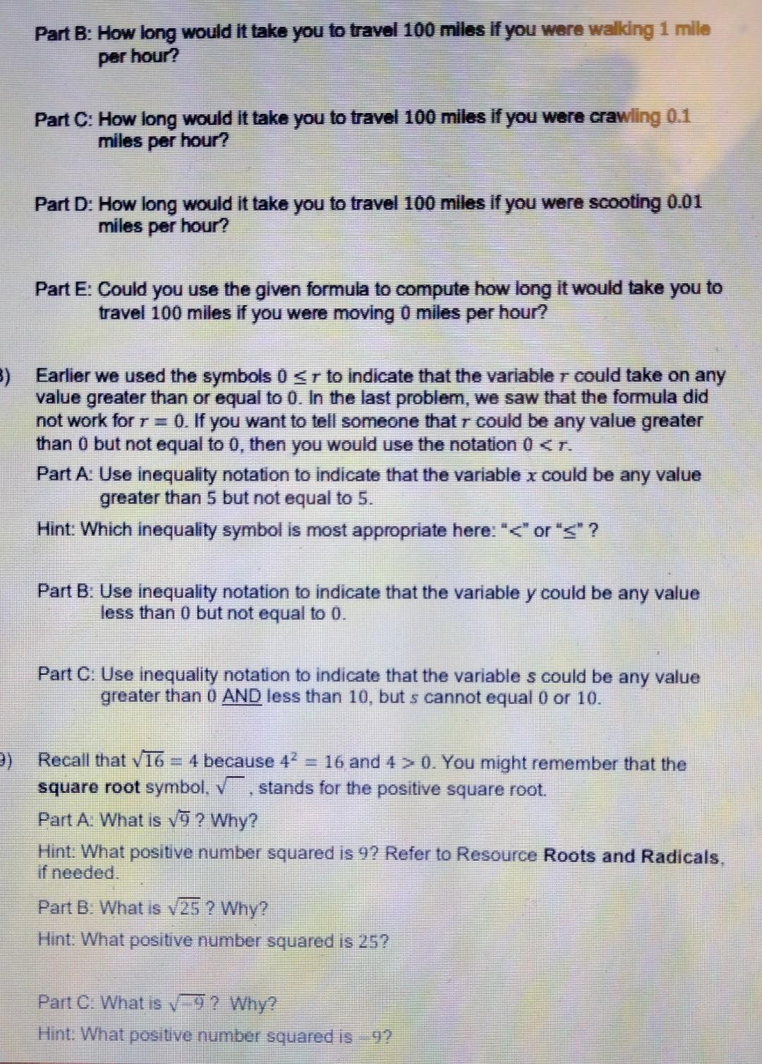 Solved 1) In In-Class Activity 1.C, you worked with the | Chegg.com