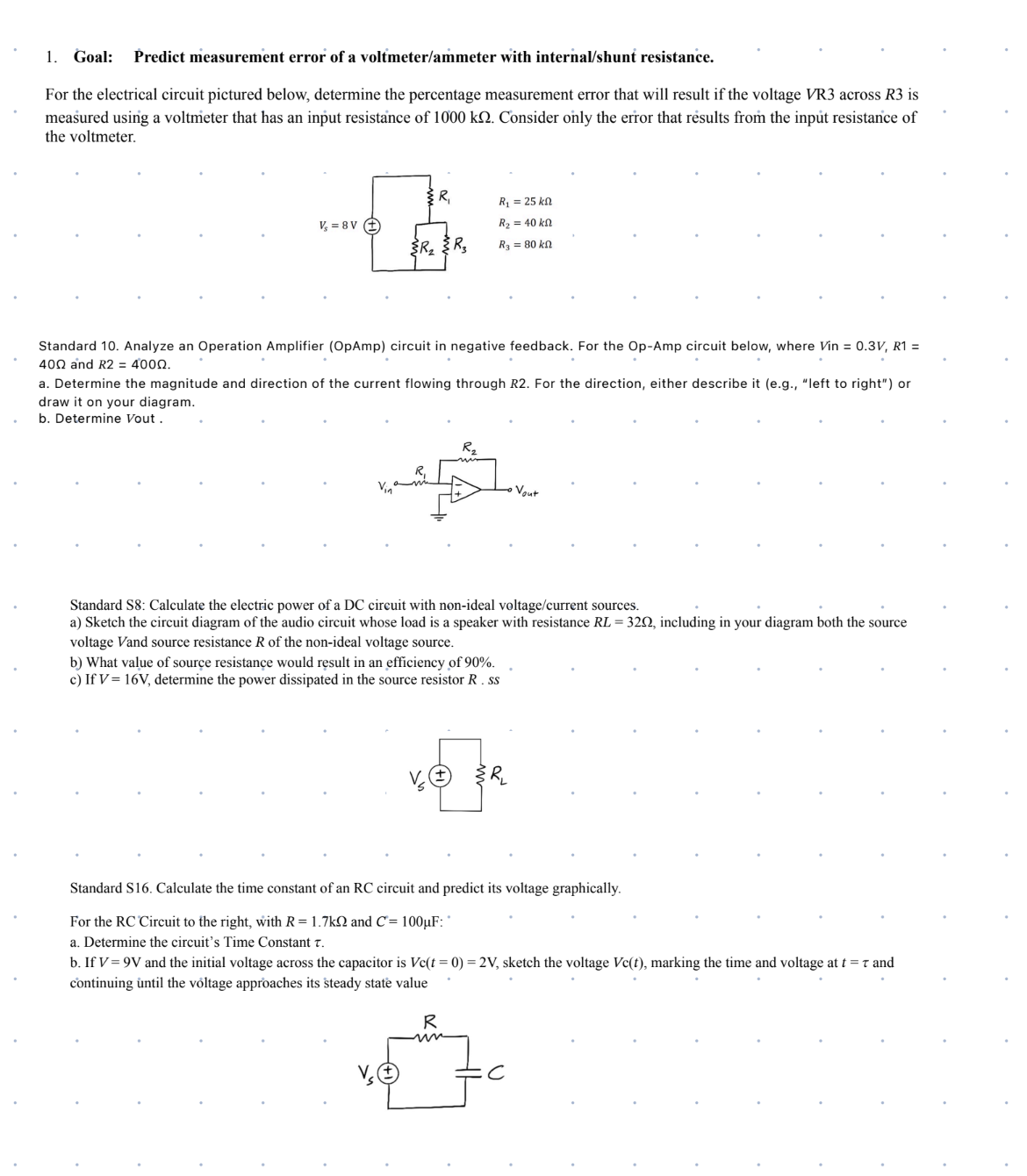 Goal: Predict measurement error of ﻿a | Chegg.com