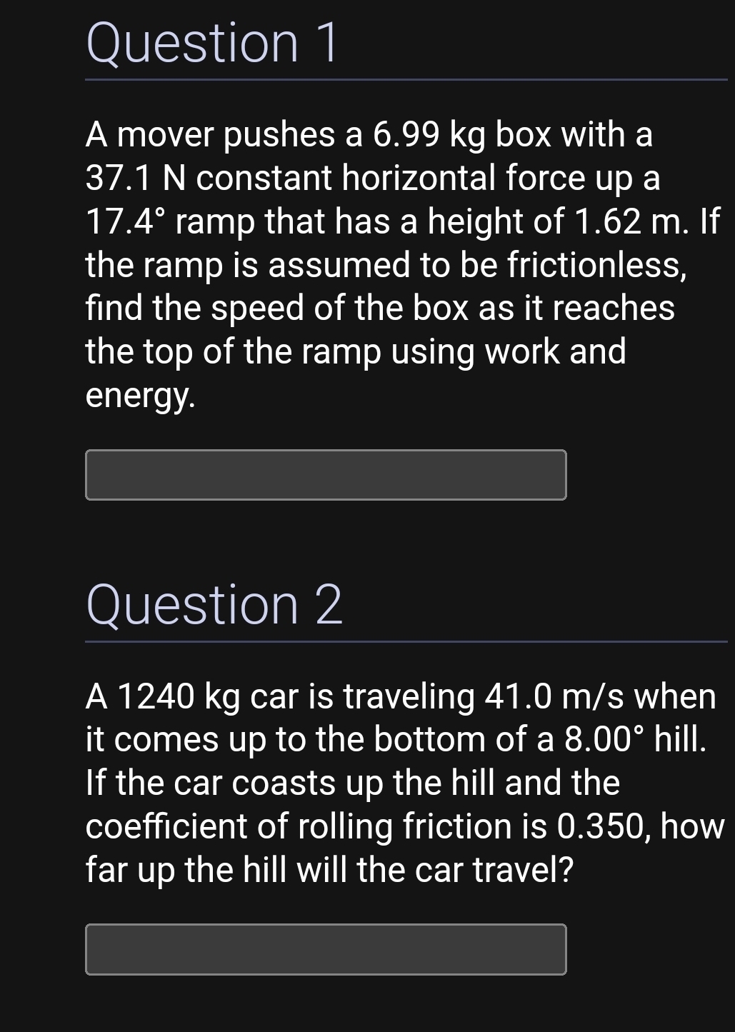 Solved Question 1A mover pushes a 6.99kg ﻿box with a 37.1 N | Chegg.com