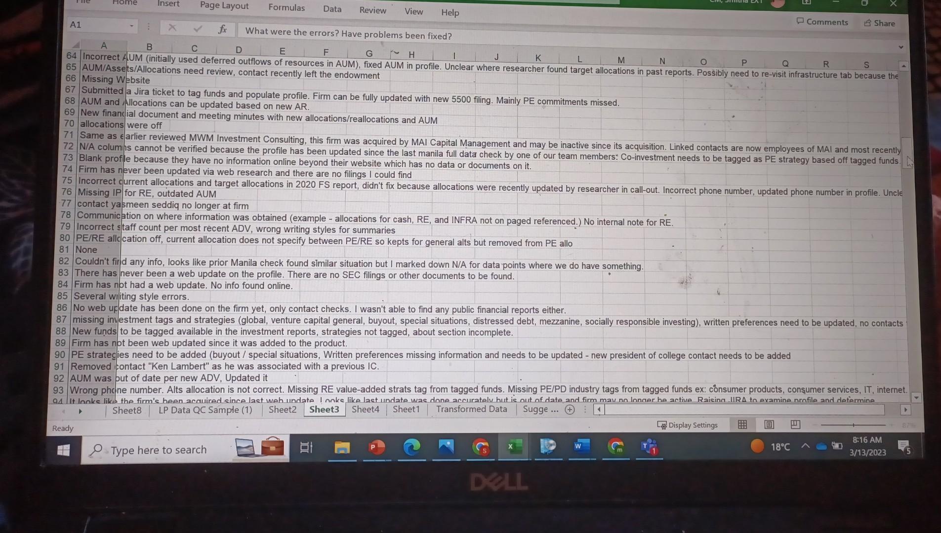 Solved What were the errors? Have problems been fixed? | Chegg.com