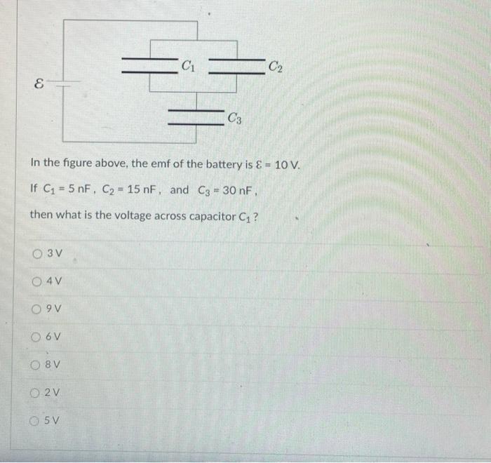 Solved the figure above, the emf of the battery is ε=10 V. | Chegg.com