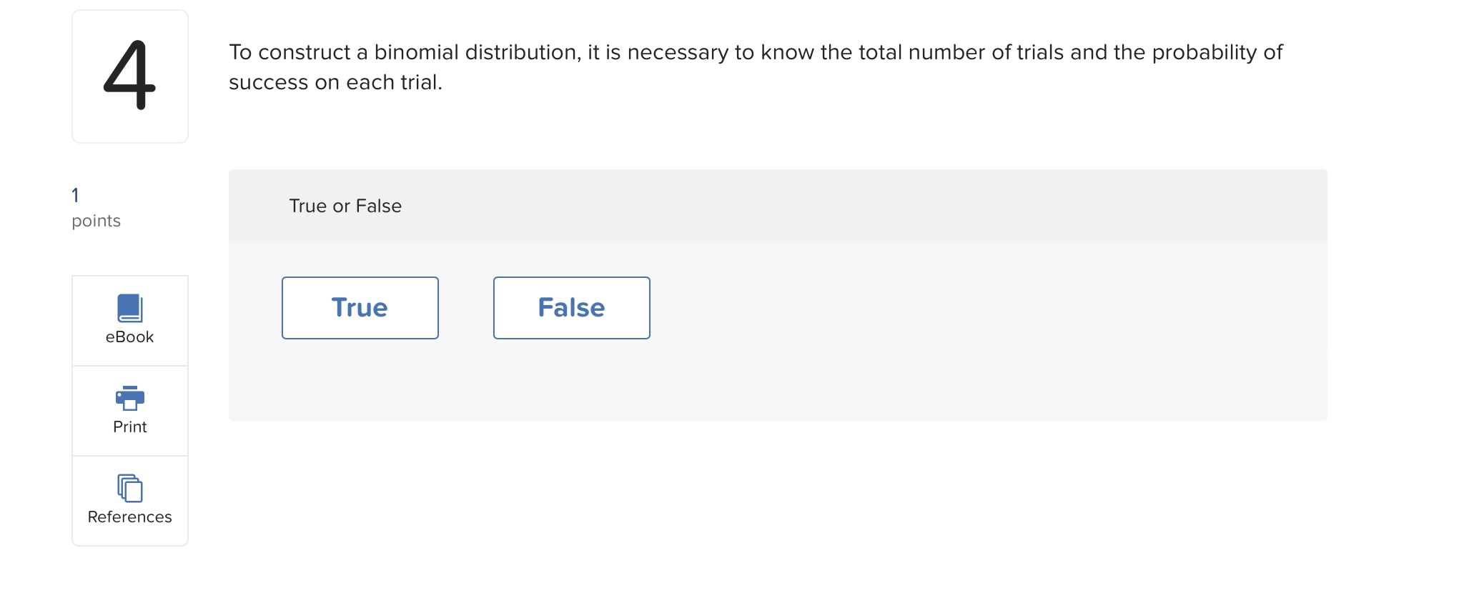 Solved To construct a binomial distribution, it is necessary | Chegg.com