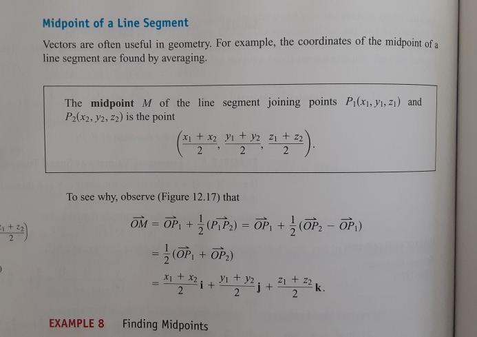 Solved Using the method to find the midpoint of a line | Chegg.com