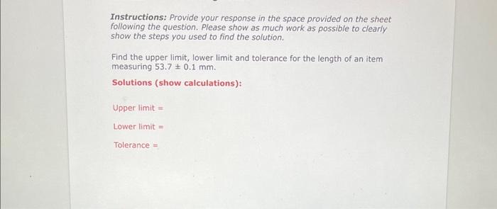 Solved Instructions: Provide your response in the space | Chegg.com