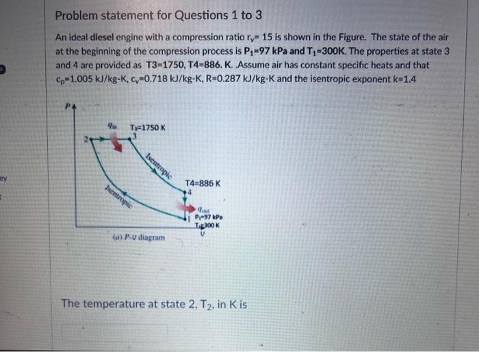 Solved Problem statement for Questions 1 to 3 An ideal | Chegg.com