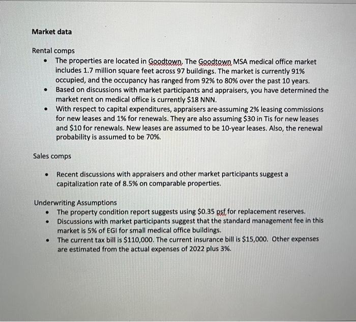 Create a spreadsheet that answers the questions | Chegg.com