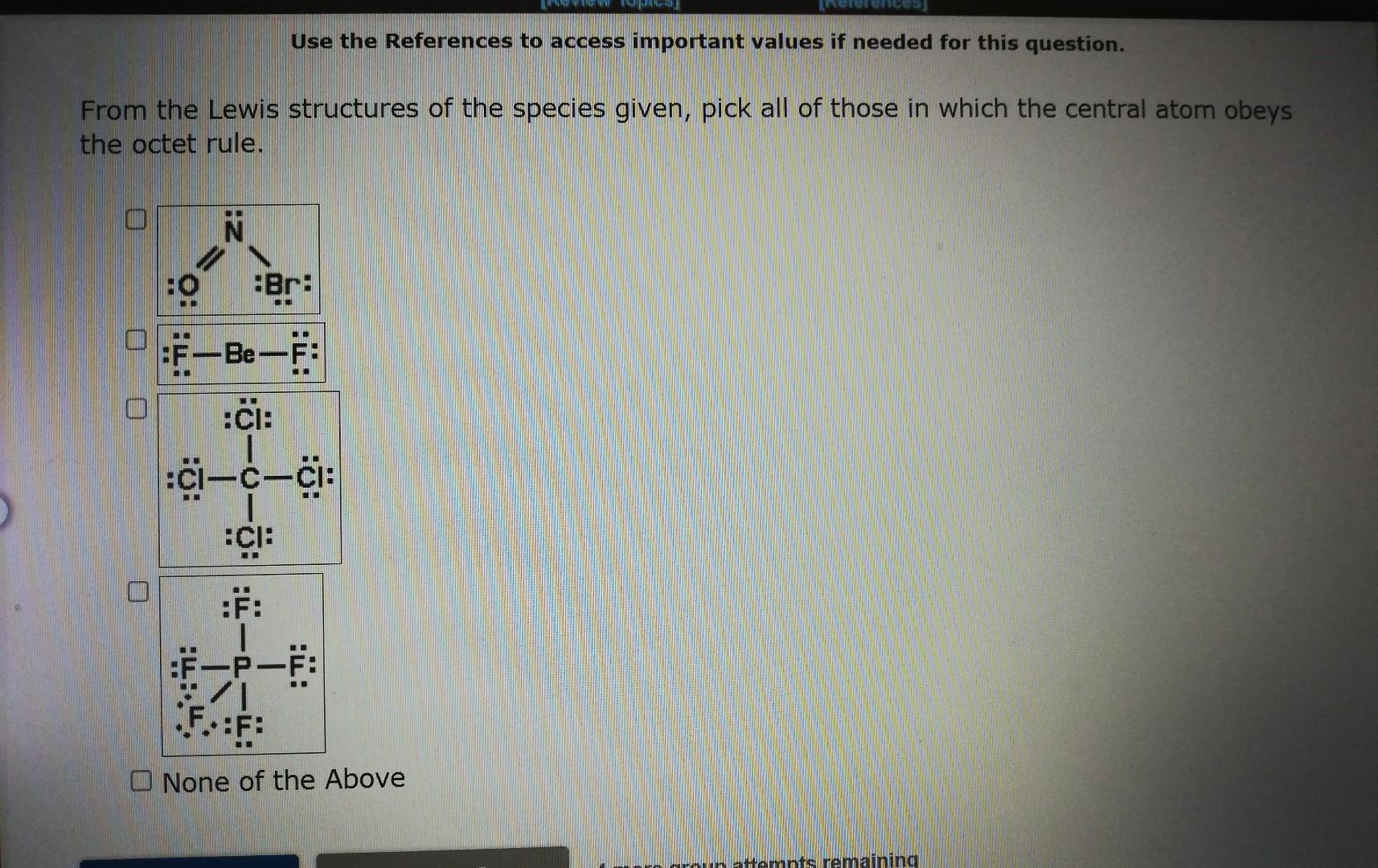 Solved The following Lewis diagram represents the valence | Chegg.com