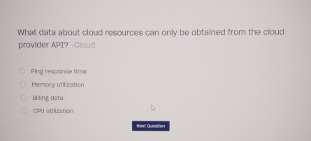 Solved What data about cloud resources can only be obtained | Chegg.com