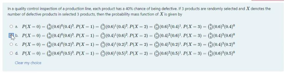 Solved In a quality control inspection of a production line, | Chegg.com