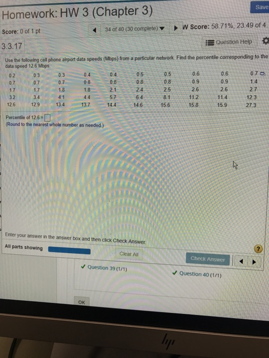 Solved Save Homework Hw 3 Chapter 3 Score 0 Of 1 Pt 34