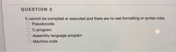 Solved QUESTION 2 It cannot be compiled or executed and | Chegg.com Solved QUESTION 2 It cannot be compiled or executed and | Chegg.com