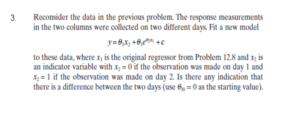 Reconsider the data in ﻿the previous problem. The | Chegg.com