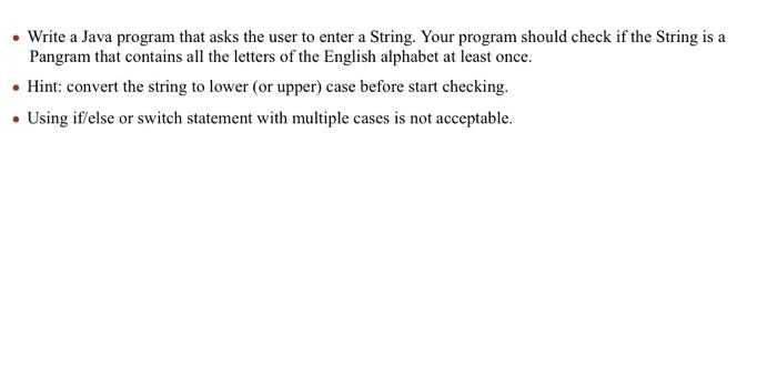 Solved - Write a Java program that asks the user to enter a | Chegg.com