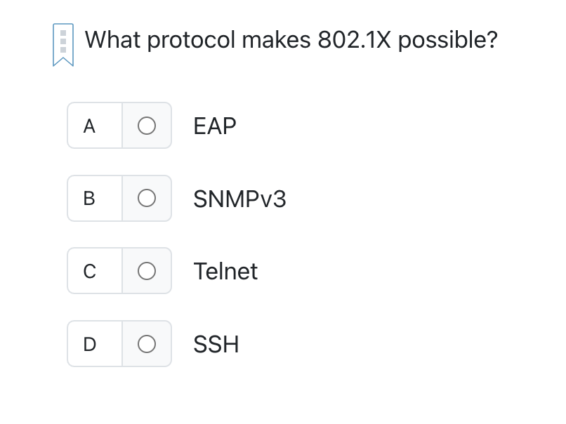 Solved What protocol makes 802.1x | Chegg.com