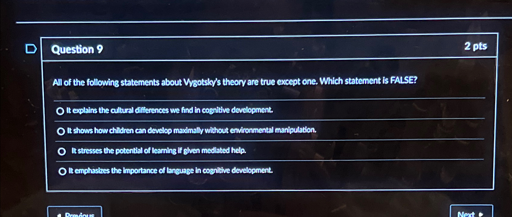 Solved Question 92 ﻿ptsAll of the following statements about | Chegg.com