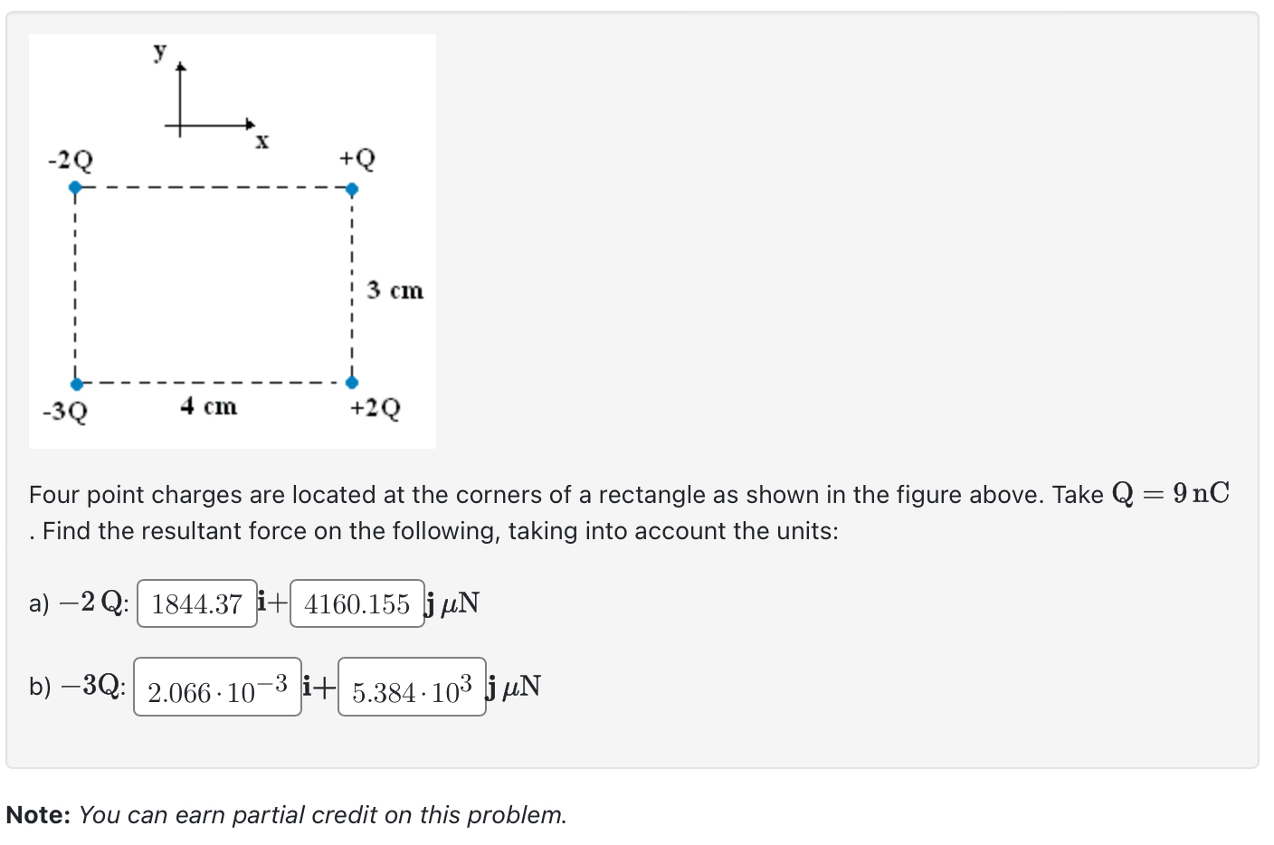 Solved Four point charges are located at the corners of a | Chegg.com