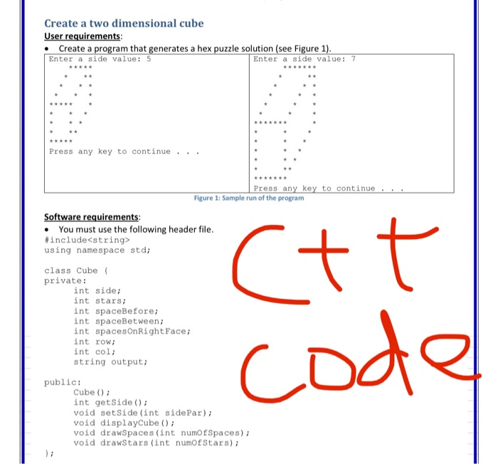 Solved in C++ language how would the code look like. must | Chegg.com