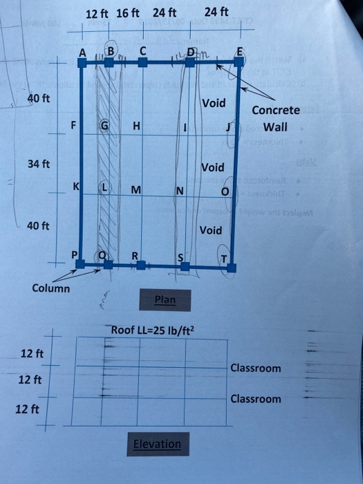 Solved a) Sketch the loading (dead load + live load) that | Chegg.com