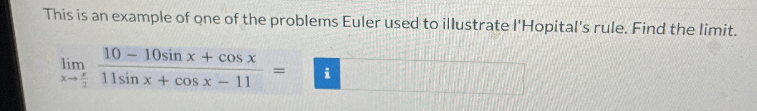 Solved This is an example of one of the problems Euler used | Chegg.com