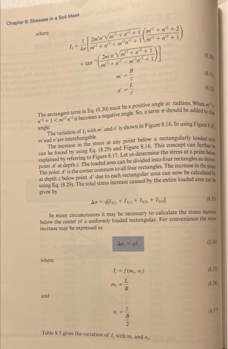 Solved the plan of flexible rectangular loaded area. | Chegg.com