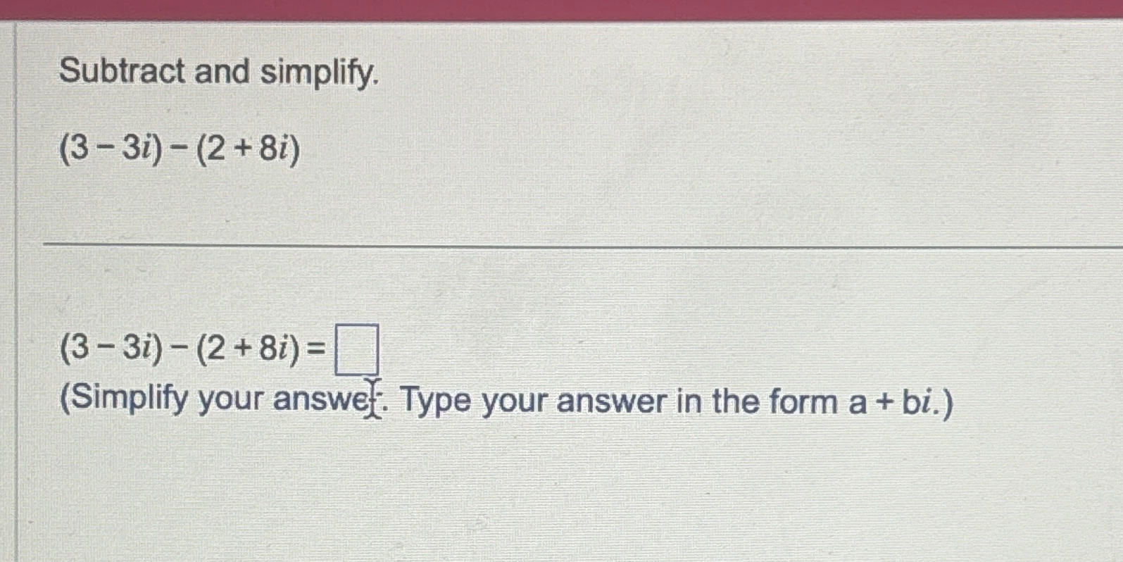 Solved Subtract and | Chegg.com