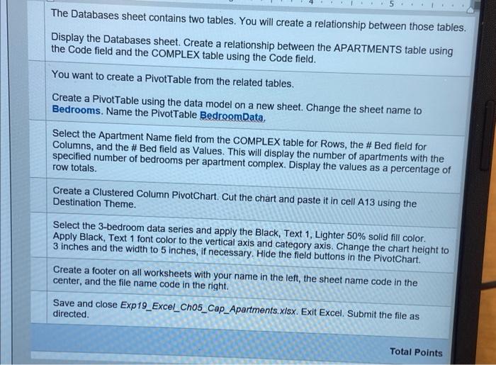 Instructions Insert a slicer for \# Bed so that you | Chegg.com