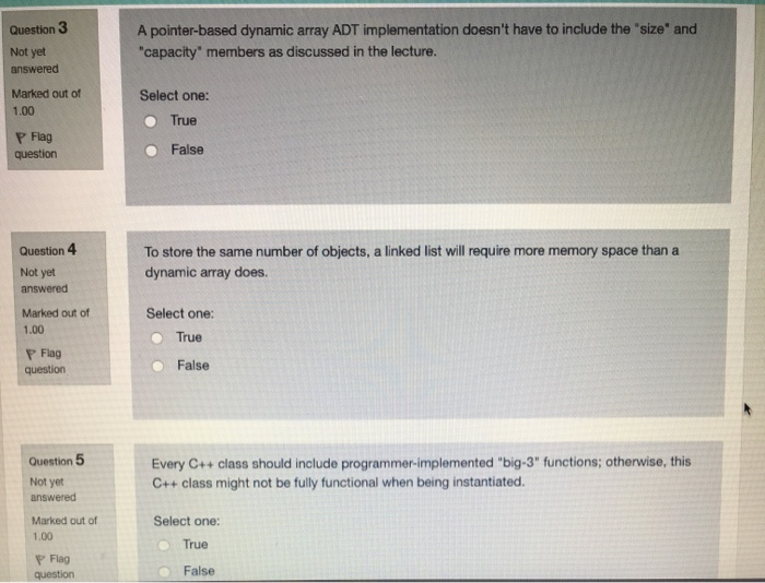 Solved A pointer-based dynamic array ADT implementation | Chegg.com