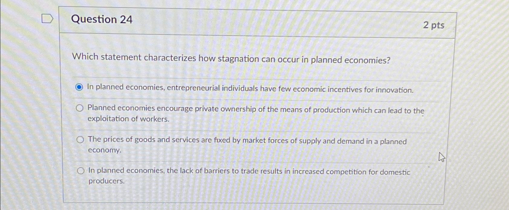 Solved Question 242 ﻿ptsWhich statement characterizes how | Chegg.com