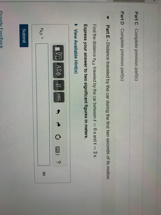 Solved V AEQ vec O m)? m/s Submit v (m/s) Part B - The time | Chegg.com Solved V AEQ vec O m)? m/s Submit v (m/s) Part B - The time | Chegg.com