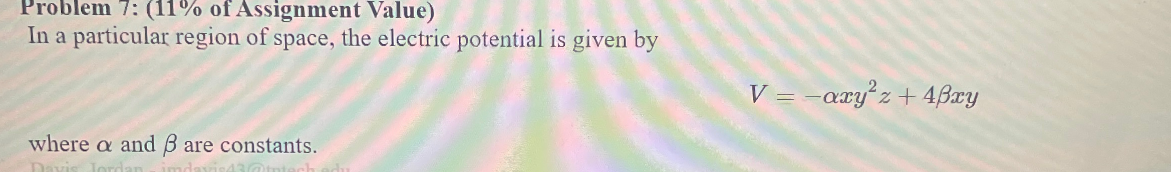 Solved Problem 7: (11% ﻿of Assignment Value)In a particular | Chegg.com