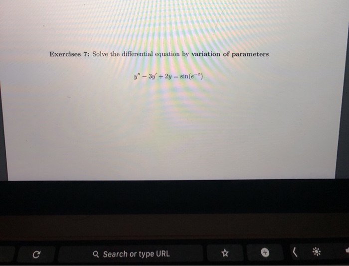 Solved Exercises 7: Solve the differential equation by | Chegg.com