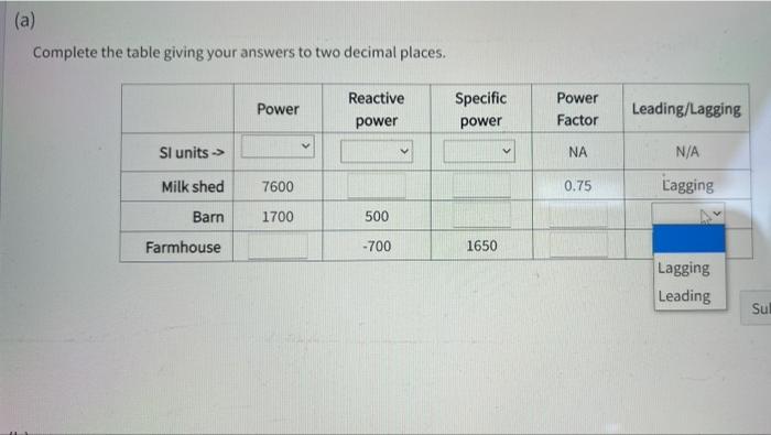 Solved In this question give your answers to 2dp unless | Chegg.com