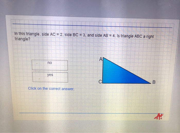 Solved In this triangle, side AC = 2, side BC = 3, and side | Chegg.com