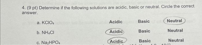 Solved 4. (9 pt) Determine if the following solutions are | Chegg.com