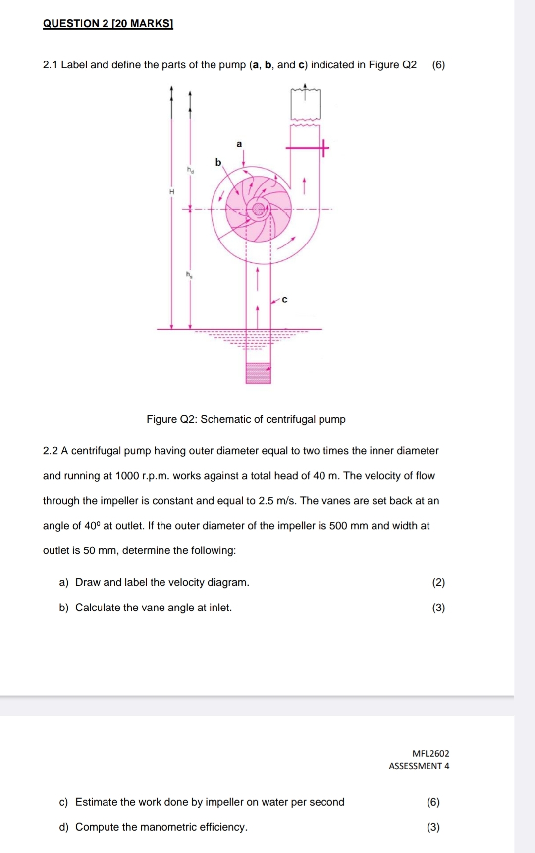 Solved QUESTION 2 [20 ﻿MARKS]2.1 ﻿Label and define the parts | Chegg.com