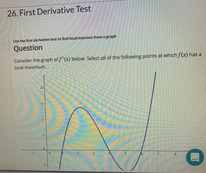 Solved 26. First Derivative Test Use the first derivative | Chegg.com