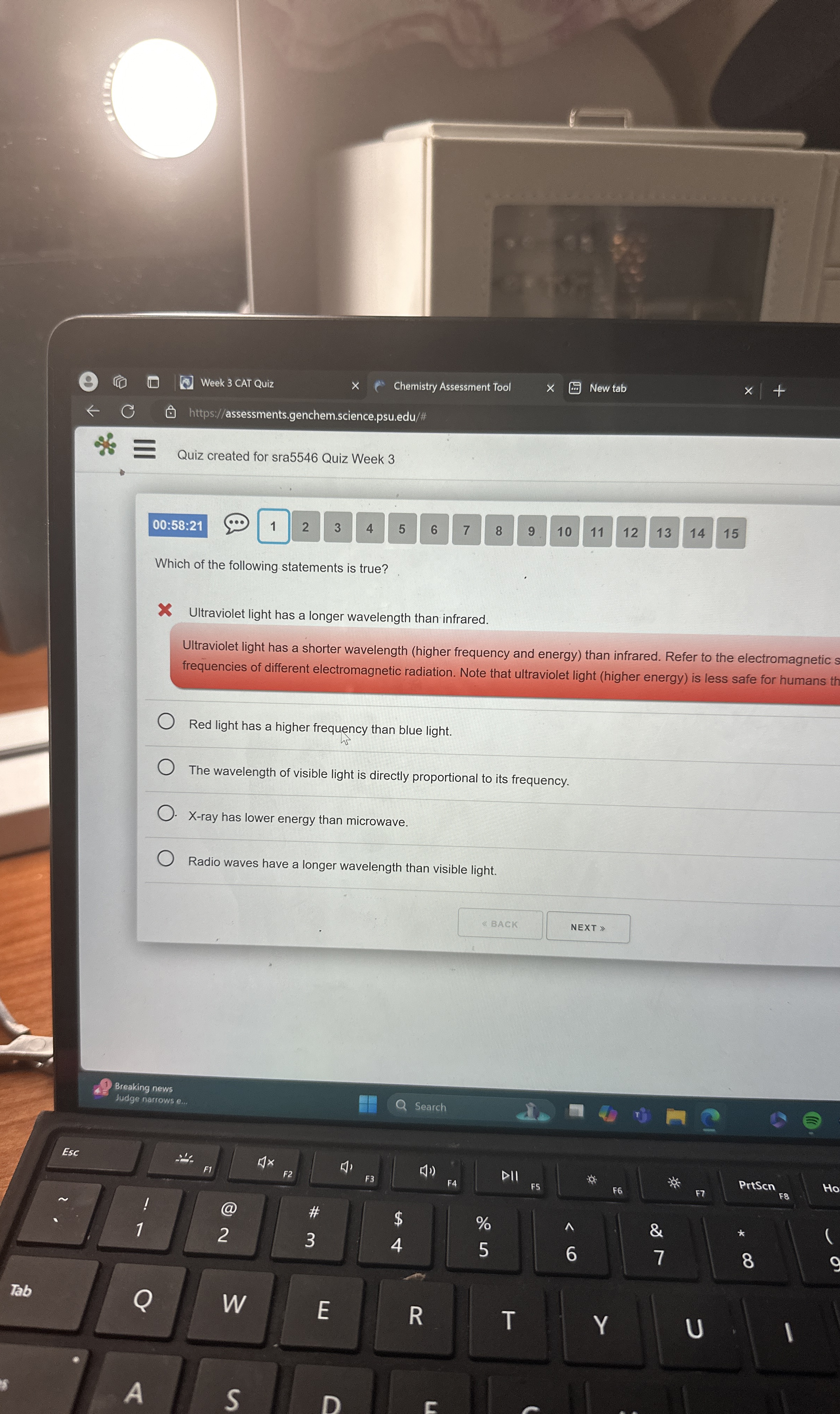 Solved Which of the following statements is true?Ultraviolet | Chegg.com