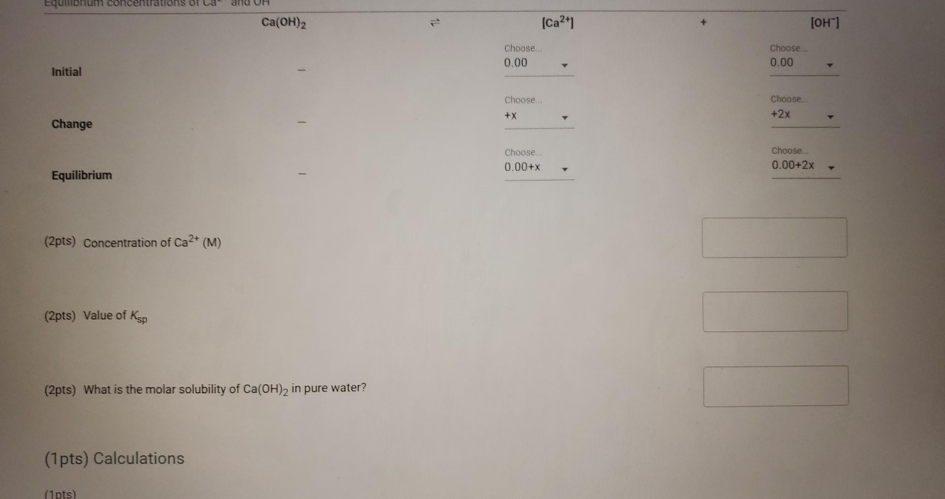 Solved Report Table KSP.2: Titation Calculations (calcium | Chegg.com