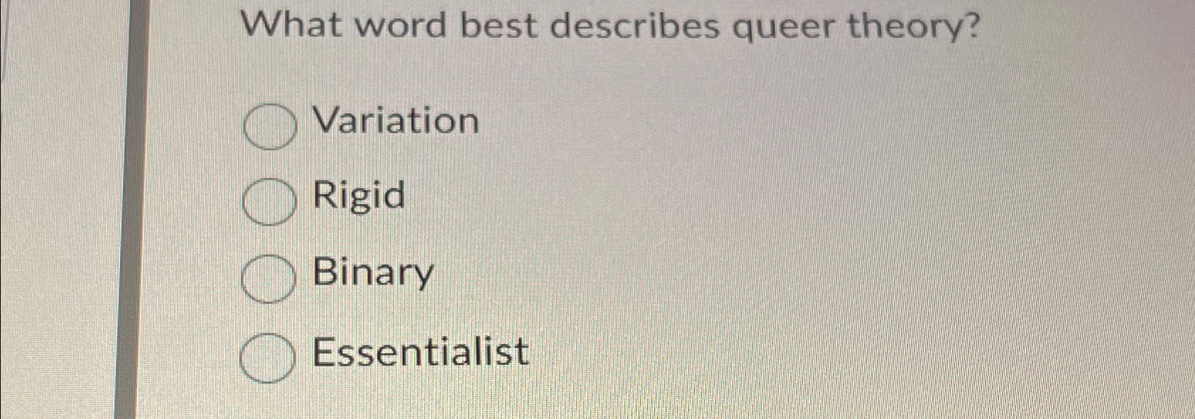 Solved What word best describes queer | Chegg.com